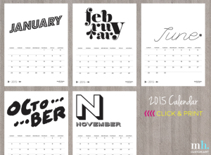 Hello, 2015! Get the Calendar Freebie – Mochi Home